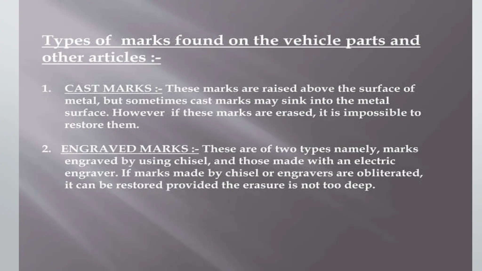 Tool Marks-Classification and examination .pptx