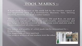 Tool Marks-Classification and examination .pptx