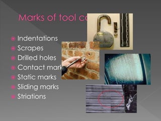 Tool marks and its forensic significance | PPTX