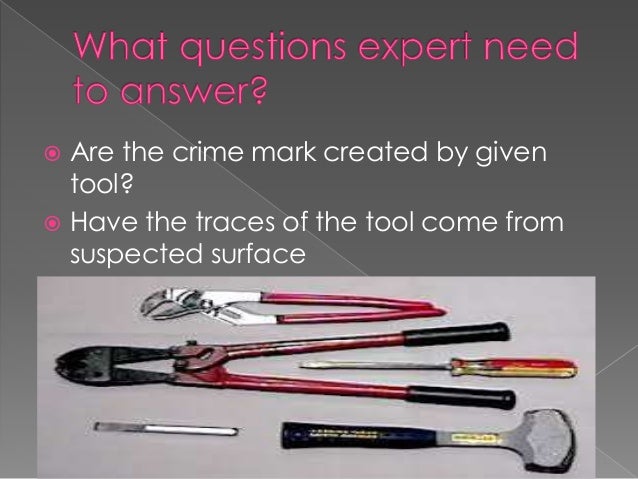 Tool marks and its forensic significance