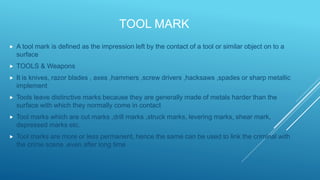 Tool marks | PPTX