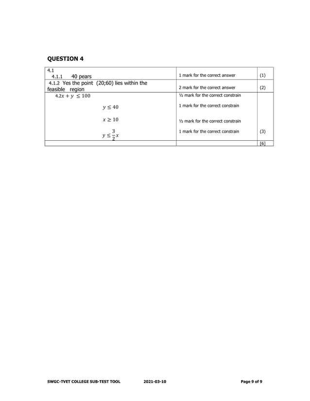 Tool mathematics l4 | PDF
