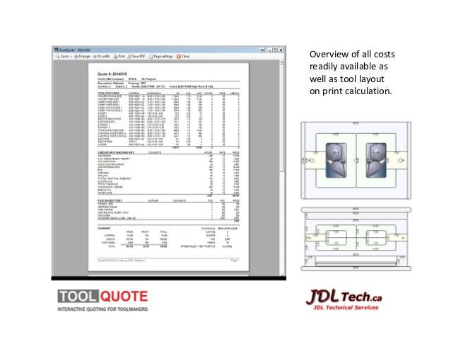 ToolQuote - Interactive Injection Mold Quoting Software