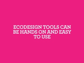 E:DN ecodesign tools | PPT