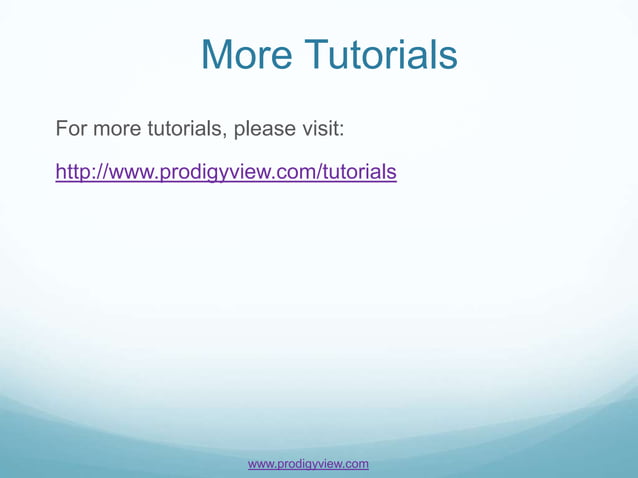 Tools ProdigyView | PPT