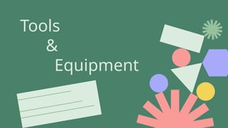 ELECTRICAL TOOLS AND EQUIPMENT (HAND, POWER, MEASURING TOOLS) | PPTX