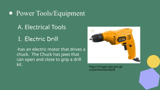 ELECTRICAL TOOLS AND EQUIPMENT (HAND, POWER, MEASURING TOOLS) | PPTX