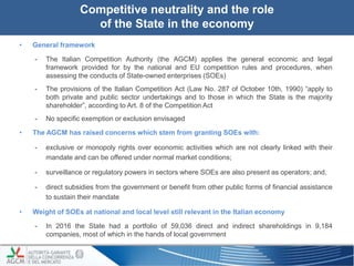 Tools for Addressing Competitive Neutrality – Italy – June 2019 OECD ...