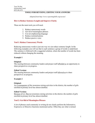 Tools for-revising-scholarship-application | PDF