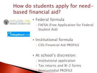 Tools of the Trade: Financial Aid 101: Education is Affordable | PPT