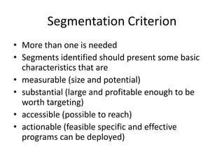 Segmentation & Revenue Management | PPTX