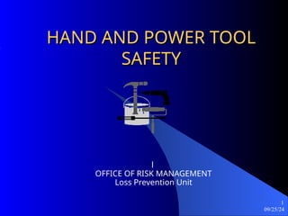 hand safety and power tool safty working | PPT | First Aid | Injuries