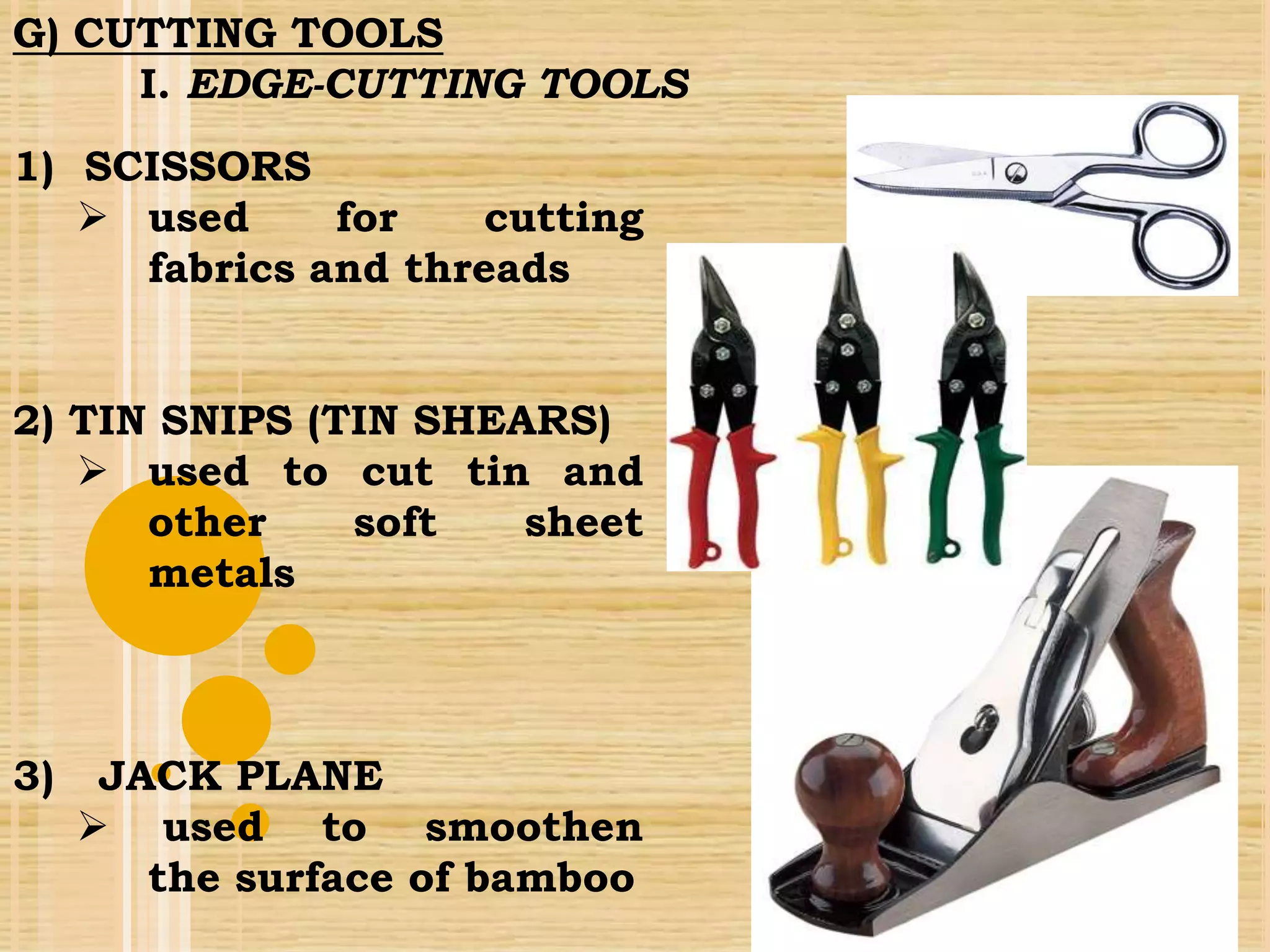 Tools and equipment in Handicrafts | PPTX