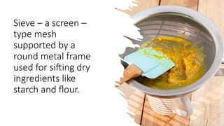 COOKERY GRADE 10 TOOLS AND EQUIPMENT-EGG.pptx | Cooking | Food & Drink