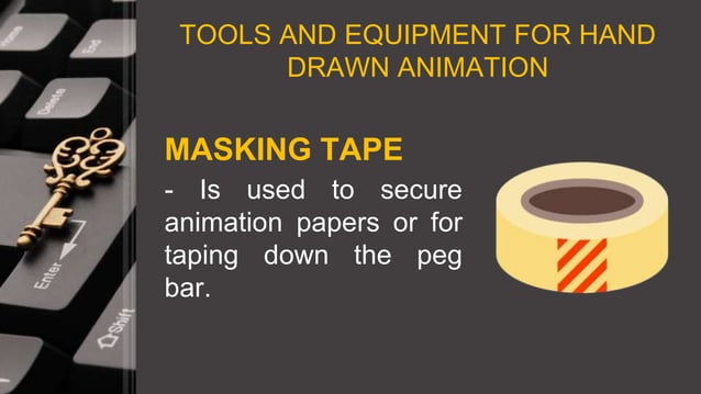 Tools and equipment for hand drawn animation | PPTX
