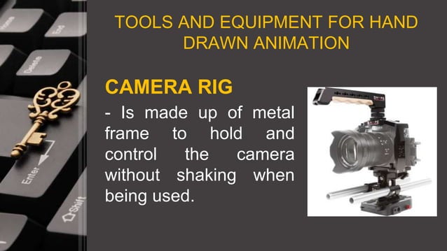 Tools and equipment for hand drawn animation | PPT