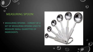 Tools and equipment in bread and pastry production | PPTX