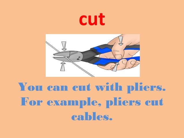 Tools and machines help us cut, move, join, lift | PPT | Arms ...