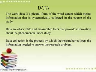 Tools and methods of data collection | PPTX