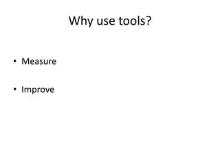 Tools and techniques | PPTX