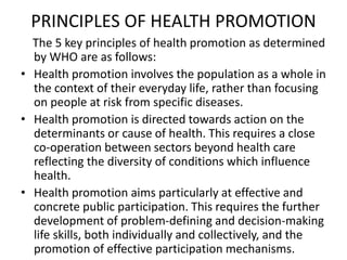 Tools and techniques behaviour change and health promotion | PPTX