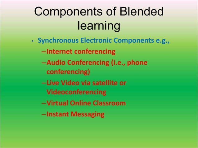 Tools and techniques of blended learning | PPT