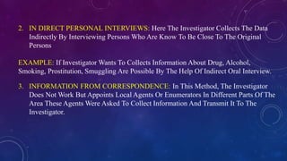 Tools and techniques of data collection | PPT