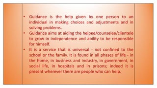 Tools and techniques of guidance | PDF