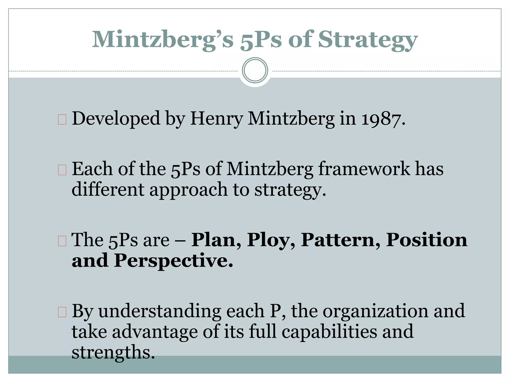 Tools and Techniques of Strategic Management | PPTX