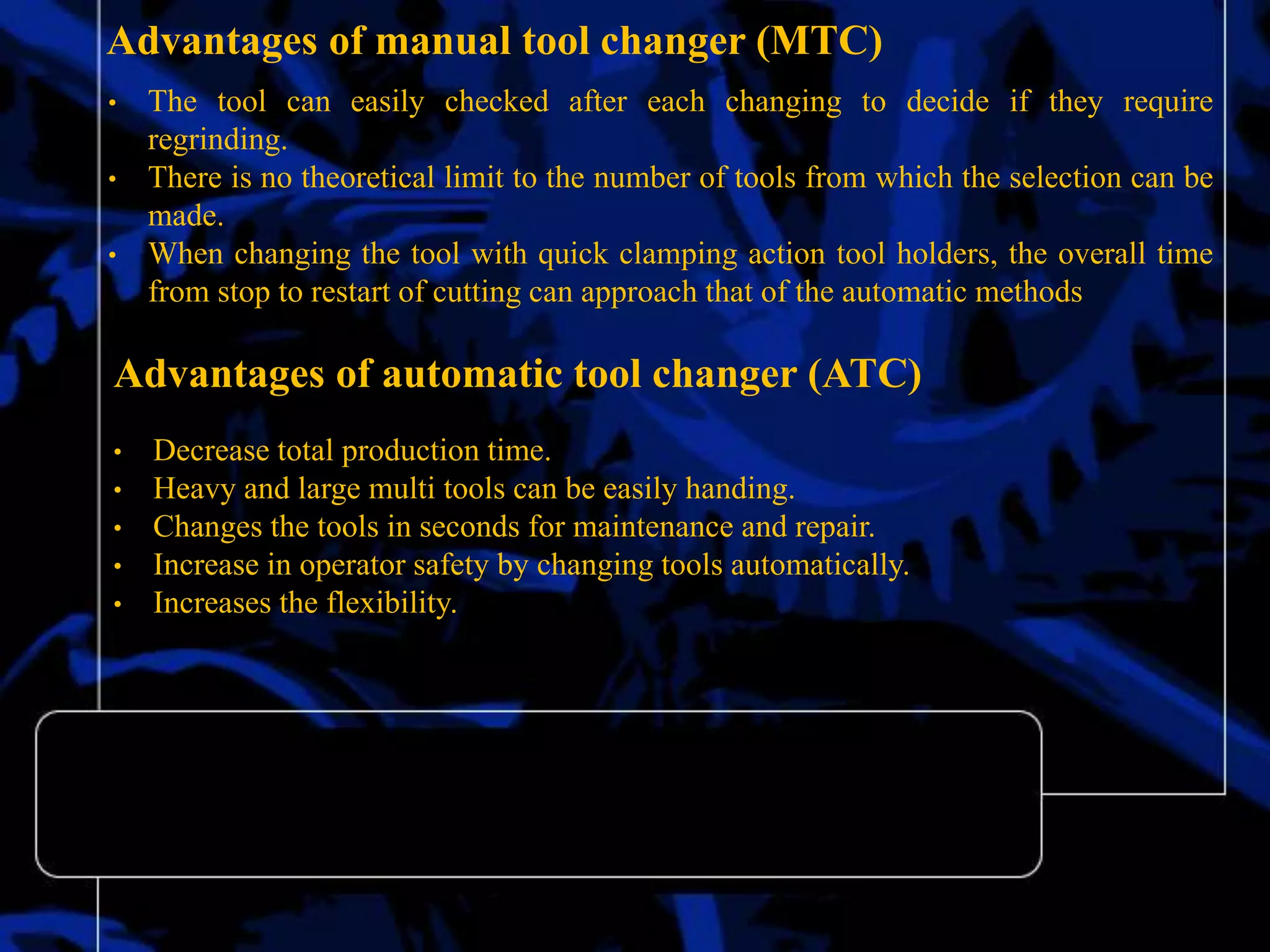 Tools classification and its changing mechanism | PPTX