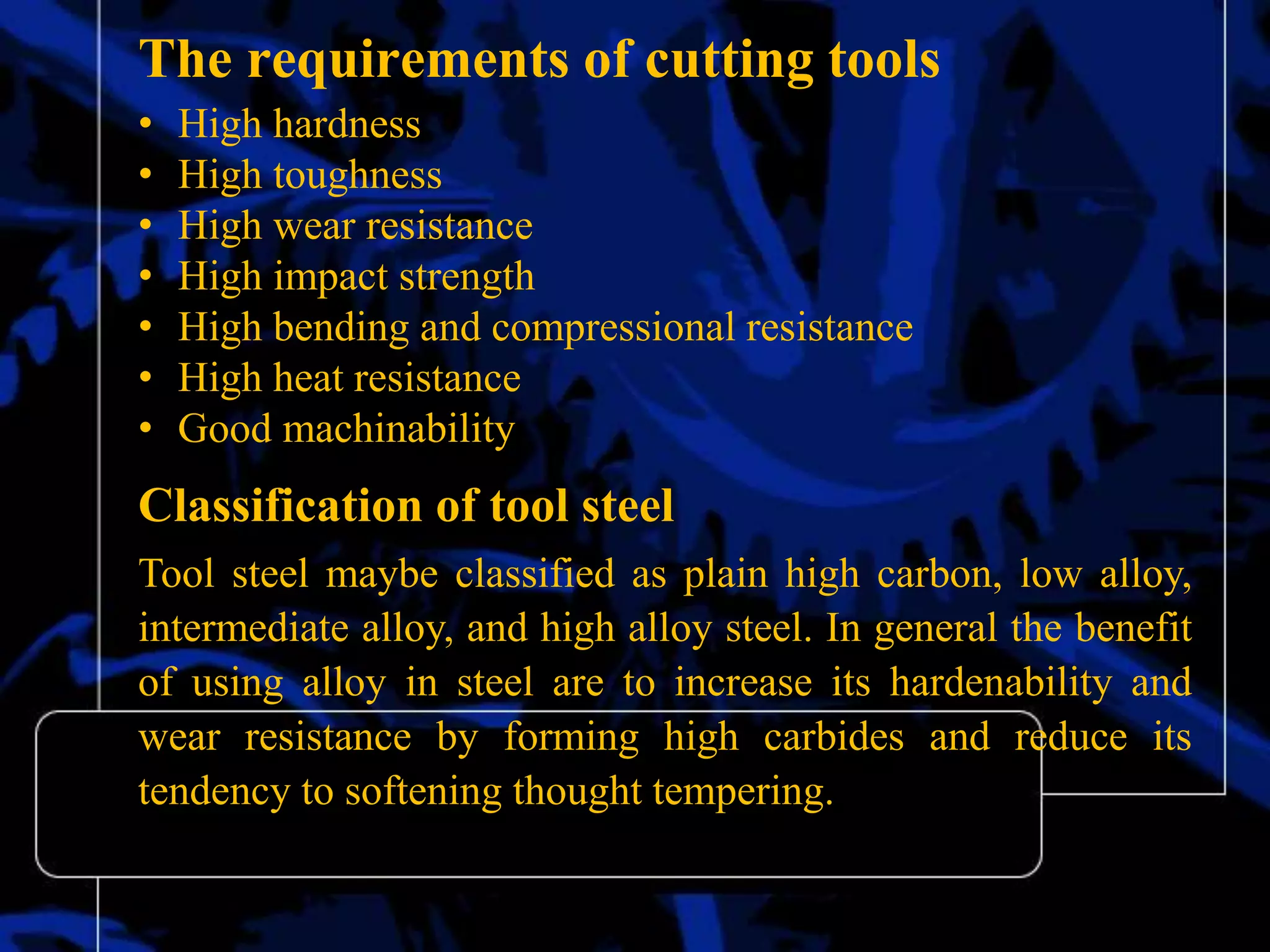 Tools classification and its changing mechanism | PPTX