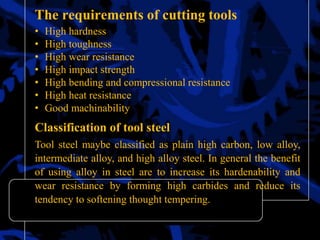 Tools classification and its changing mechanism | PPTX