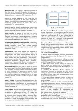 Tools description for product development process management in food ...