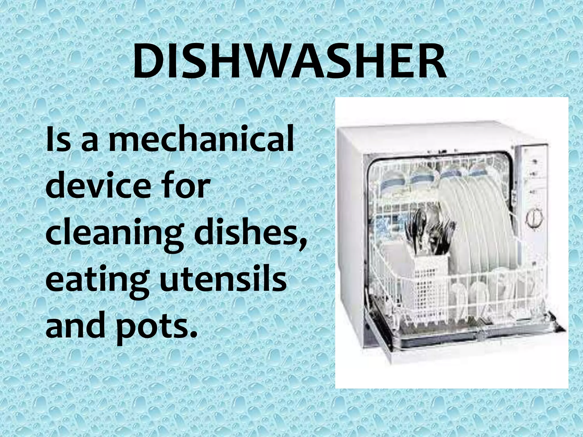 Tools, equipment and paraphernalia used in cleaning,washing | PPTX