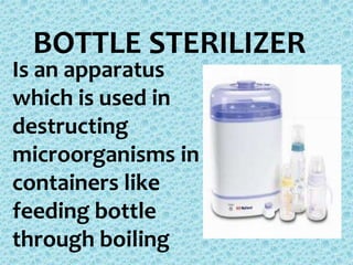 Tools, equipment and paraphernalia used in cleaning,washing | PPTX