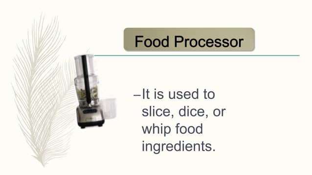 Tools, equipment and paraphernalia used in meal preparation | PDF ...