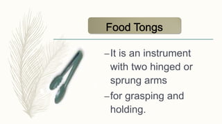 Tools, equipment and paraphernalia used in meal preparation | PPT