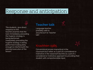 Tools for analising teacher learner interaction and pedagogical ...