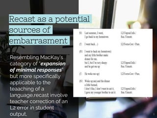 Tools for analising teacher learner interaction and pedagogical ...