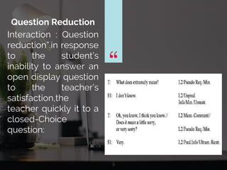 Tools for analising teacher learner interaction and pedagogical ...