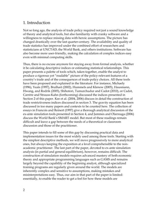 Tools for applied trade policy analysis | PDF