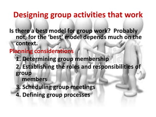Tools for assessing group interaction | PPTX