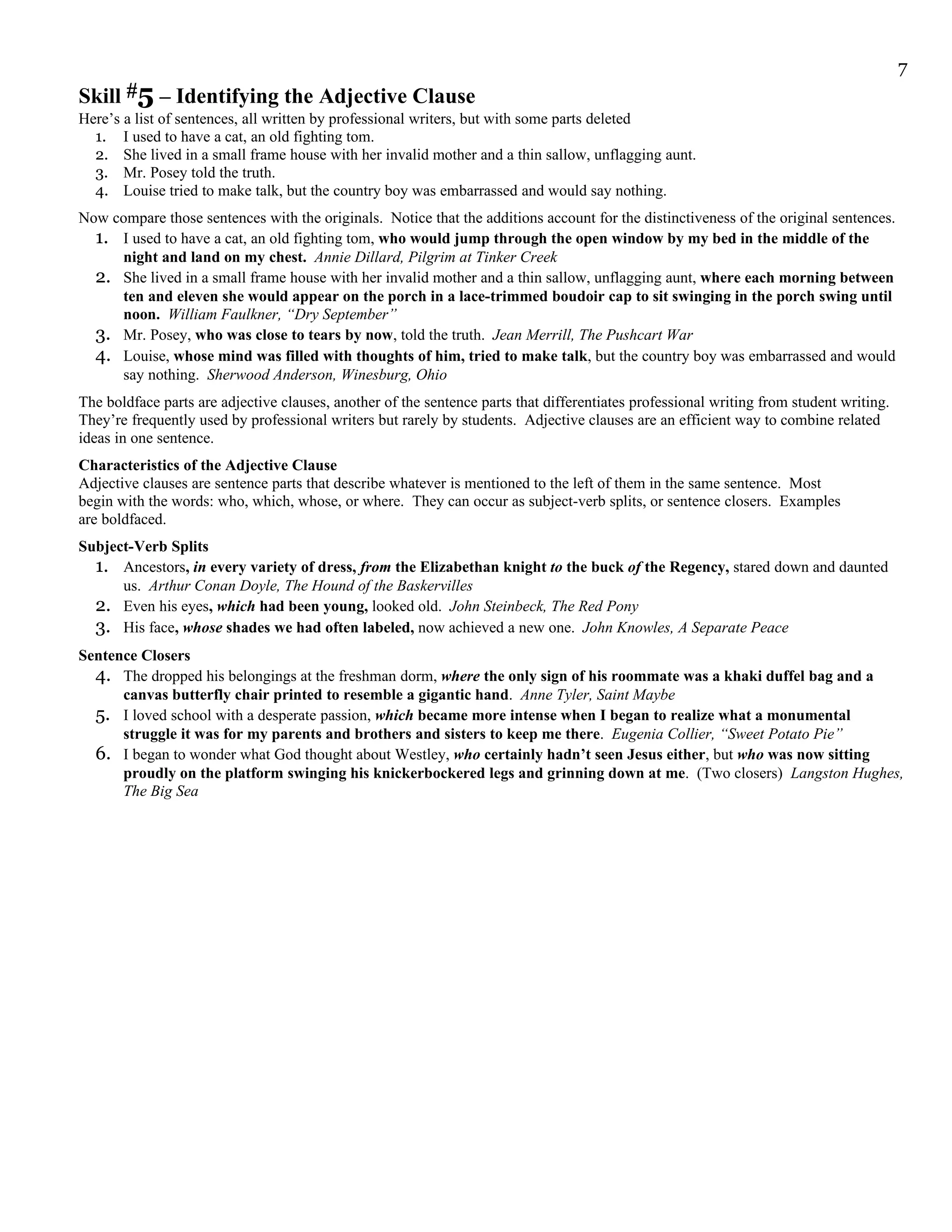 Tools for better_sentences | DOC