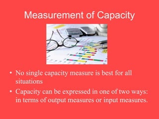 Tools for capacity planning, measurement of capacity, capacity planning ...