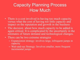 Tools for capacity planning, measurement of capacity, capacity planning ...