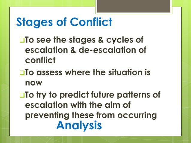 Tools for conflict analysis | PPTX | War and Conflicts