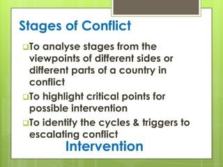 Tools for conflict analysis | PPTX