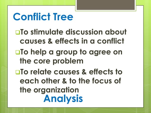 Tools for conflict analysis | PPTX | War and Conflicts