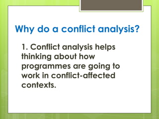 Tools for conflict analysis | PPTX