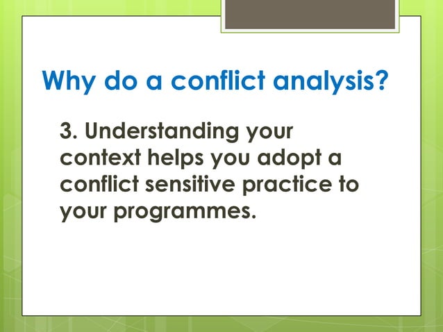 Tools for conflict analysis | PPTX | War and Conflicts